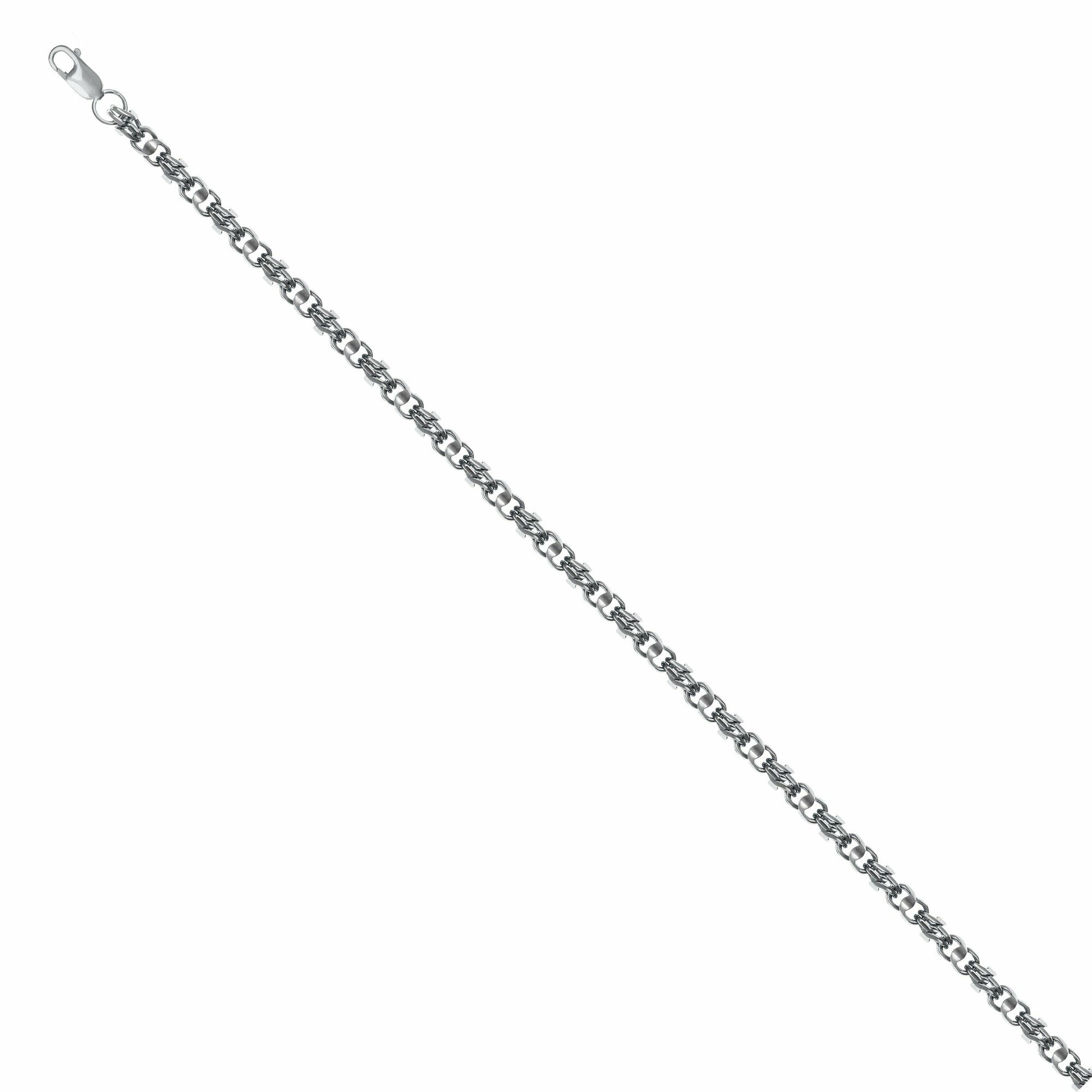 Цепь серебро, 925 проба, родирование