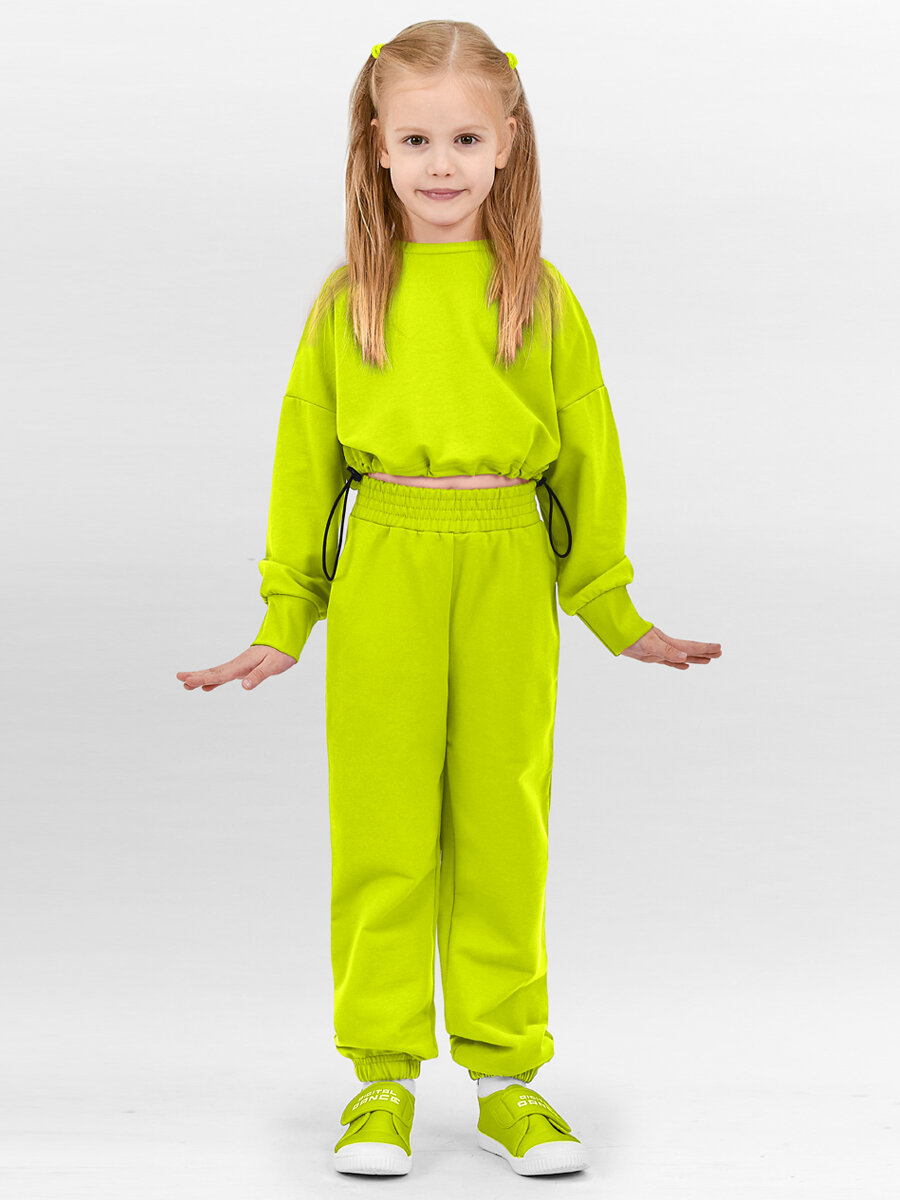 Комплект одежды детский летний с брюками футер PREMIUM LINE