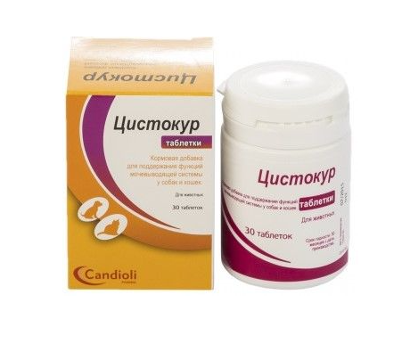 Добавка в корм Candioli Цистокур для собак и кошек , 30 таб.