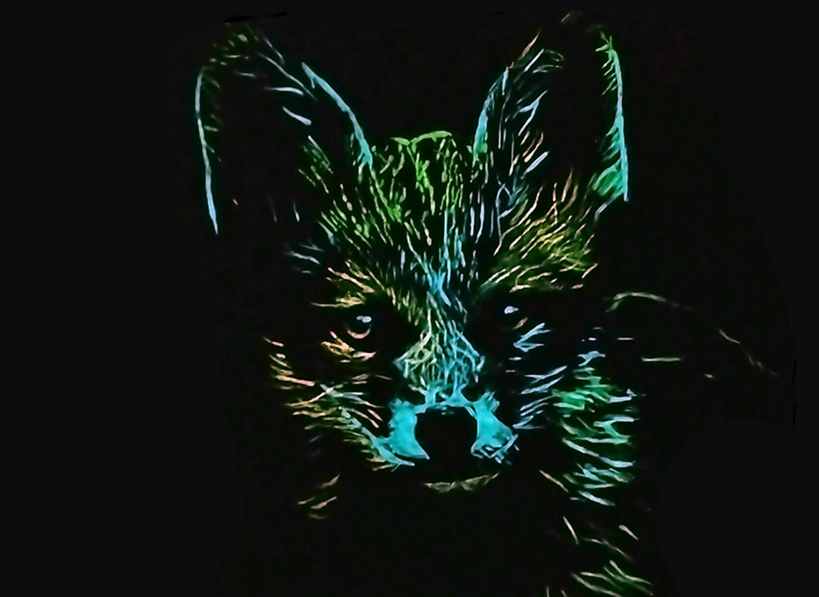 Картина со светящимся в темноте эффектом "Лисенок"