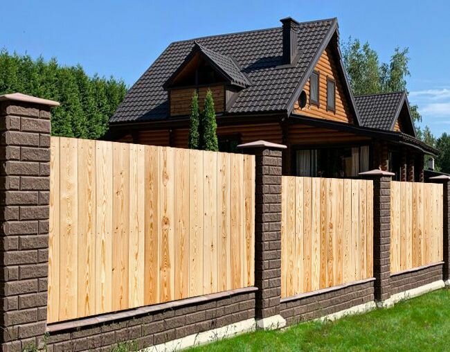 Фотосетка для забора и фасада 3 х 2 м с люверсами / Доски