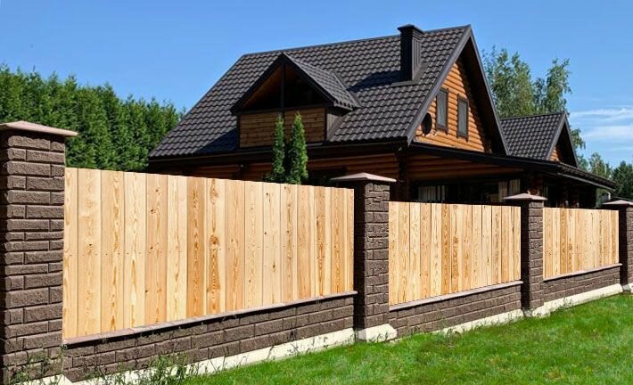 Фотосетка для забора и фасада 3 х 1 м без люверсов / Доски