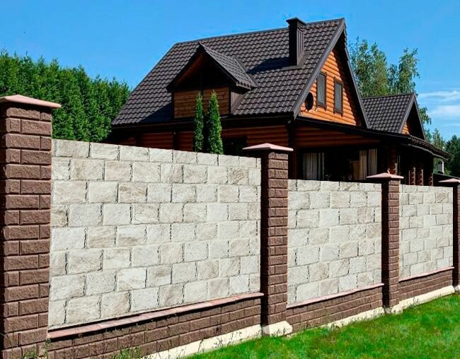 Фотосетка для забора и фасада 3 х 2 м с люверсами / Камни 6