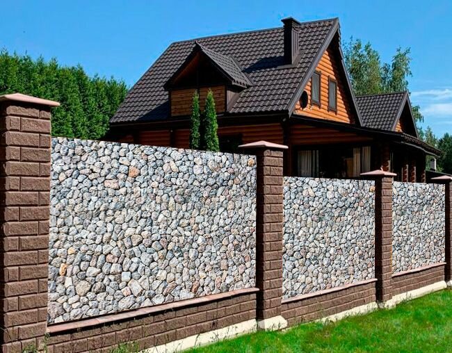 Фотосетка для забора и фасада 3 х 2 м без люверсов / Камни 10