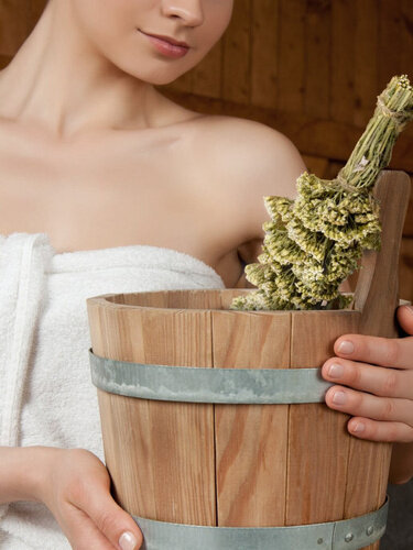 Запарка для бани Тысячелистник, трава-запарник, сухоцвет, 1 шт.