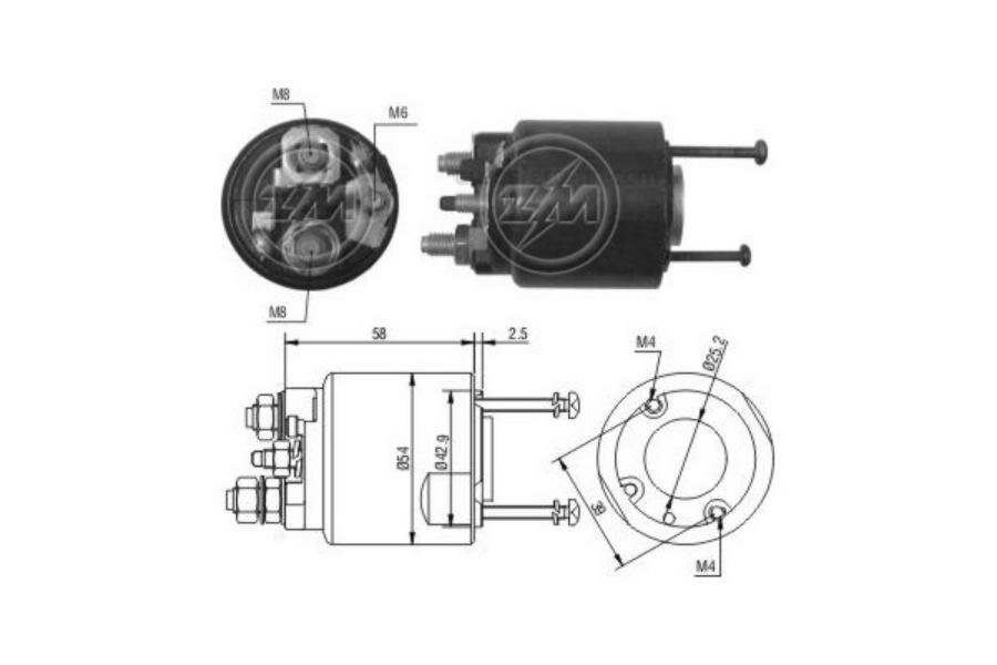 ERA ZM495 Реле втягивающее MB W168/245