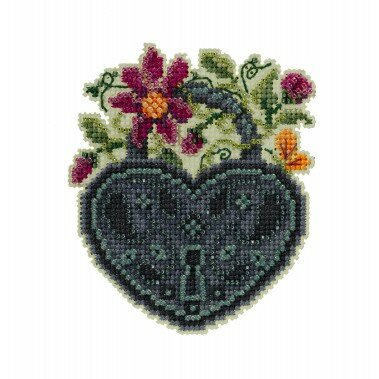 Набор для вышивания Mill Hill #MH192211 Spring Lock (Весенний замок), Счетный крест, 8.9 x 10.1 см