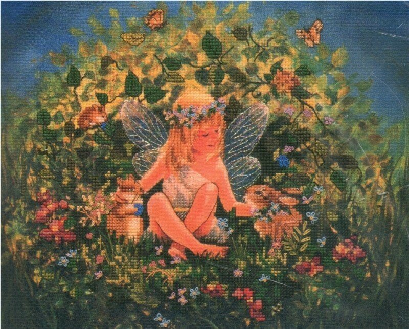 Набор для вышивания Candamar #50990 Best Friends for Life (Лучшие друзья на всю жизнь), Частичная вышивка, 25.5 x 20.4 см