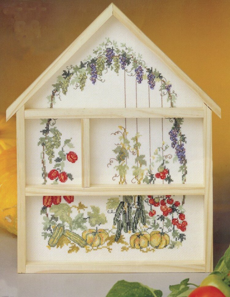 Набор для вышивания Oehlenschlager #99185 Овощное изобилие, Счетный крест, 23 x 31 см