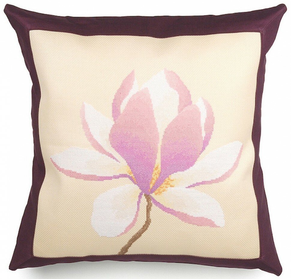 Набор для вышивания Xiu Crafts #2870305 Подушка "Орхидея", Счетный крест, 45 х 45 см