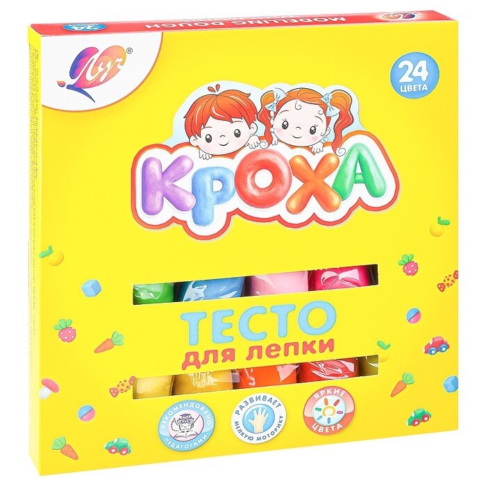 Тесто для лепки Луч 24 цветов (31С 2046-08)