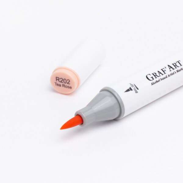 Маркер спиртовой Малевичъ GrafArt Brush, Чайная роза R202