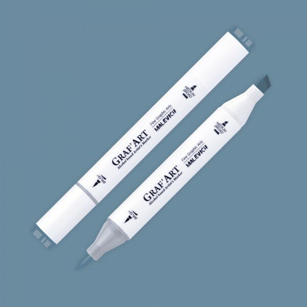 Маркер спиртовой Малевичъ GrafArt Brush, Серый голубой 4 C104