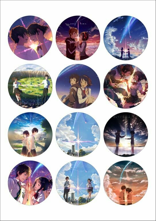 Наклейки по аниме Твоё Имя, Your Name №2