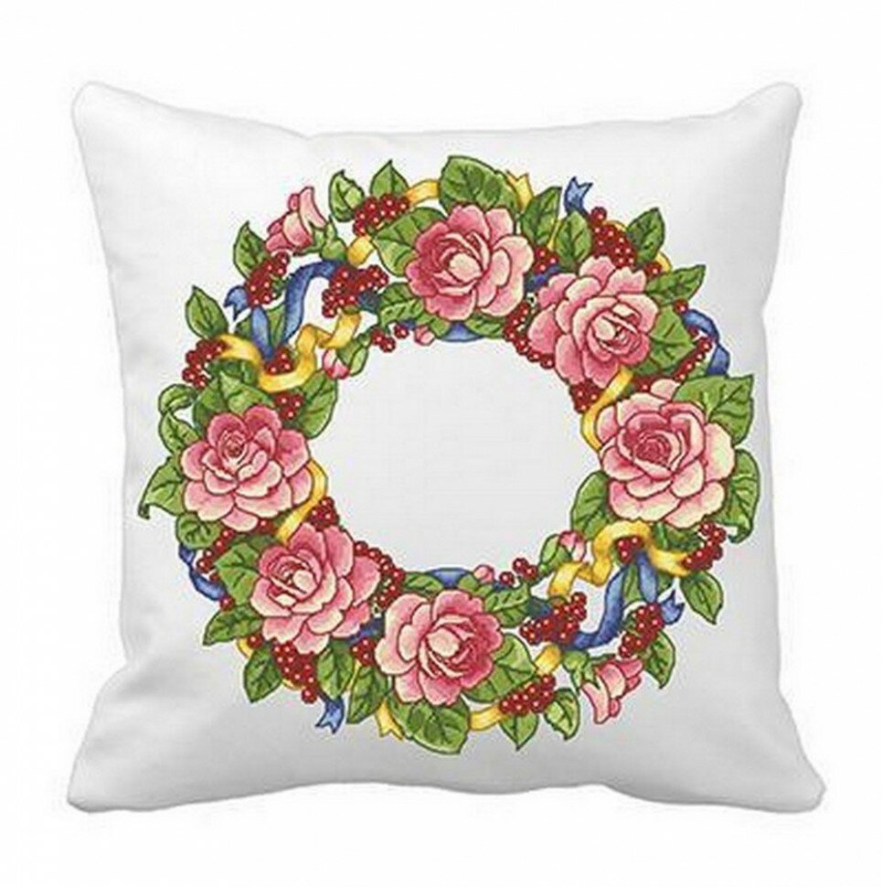 Схема для вышивания Мережка #Q-35 Розы с лентами