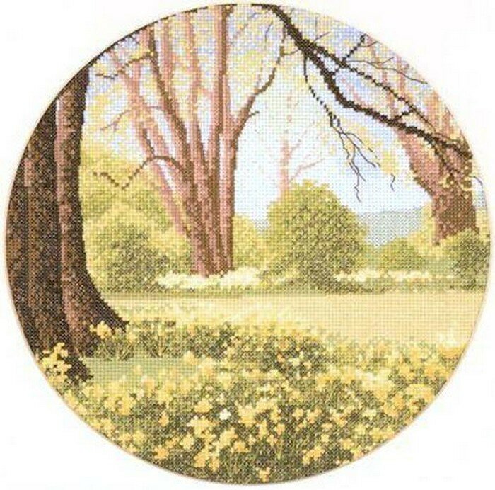 Схема для вышивания Heritage #JCDW241C Daffodil Wood (Лес нарциссов)