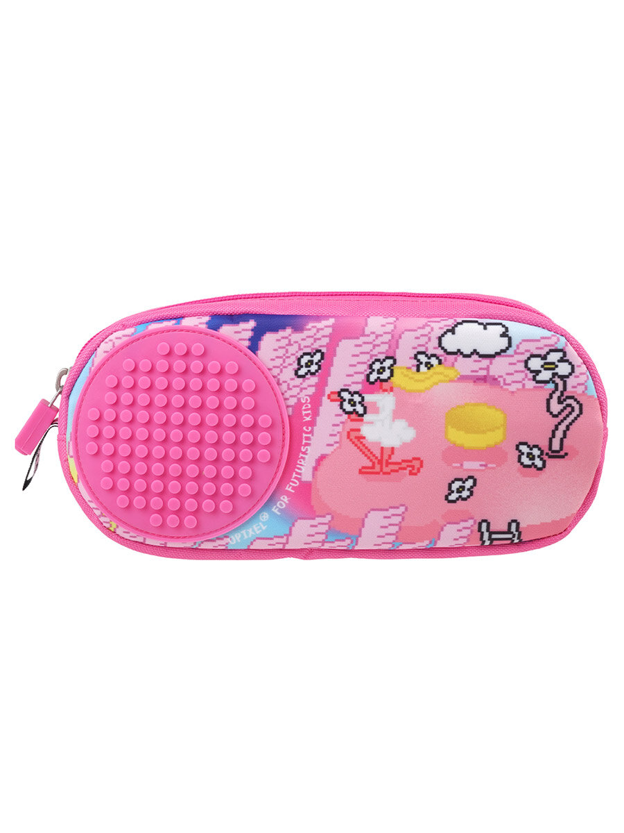 Школьный пенал косметичка пиксельный UPixel для мальчиков и девочек