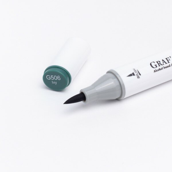 Маркер спиртовой Малевичъ GrafArt Brush, Зеленый плющ G506