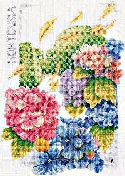 Сила гортензии (Hydrangea Power) канва PN-0146539A