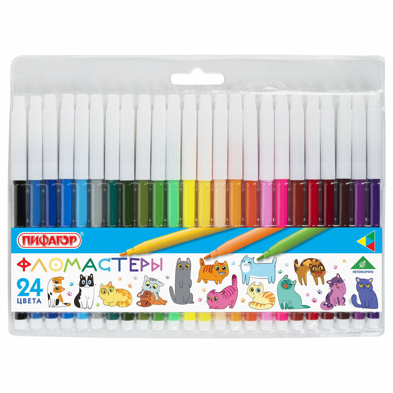 Фломастеры Пифагор Веселые питомцы 152454 до 06.2028