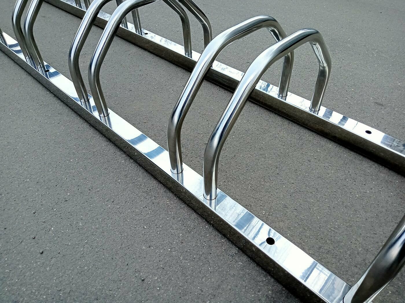 Велопарковка из нержавейки (7 мест)