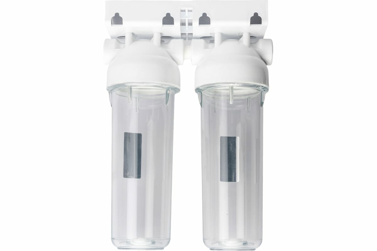 Unicorn 1/2' KSBP DUO двойной магистральный фильтр для холодной воды прозрачный 10'