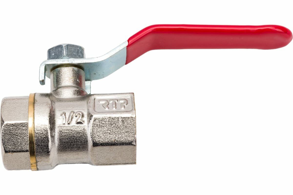 RTP латунный кран шаровый вн/вн, PN 25, рычаг, резьба G 1/2, модель 34882, долговечный