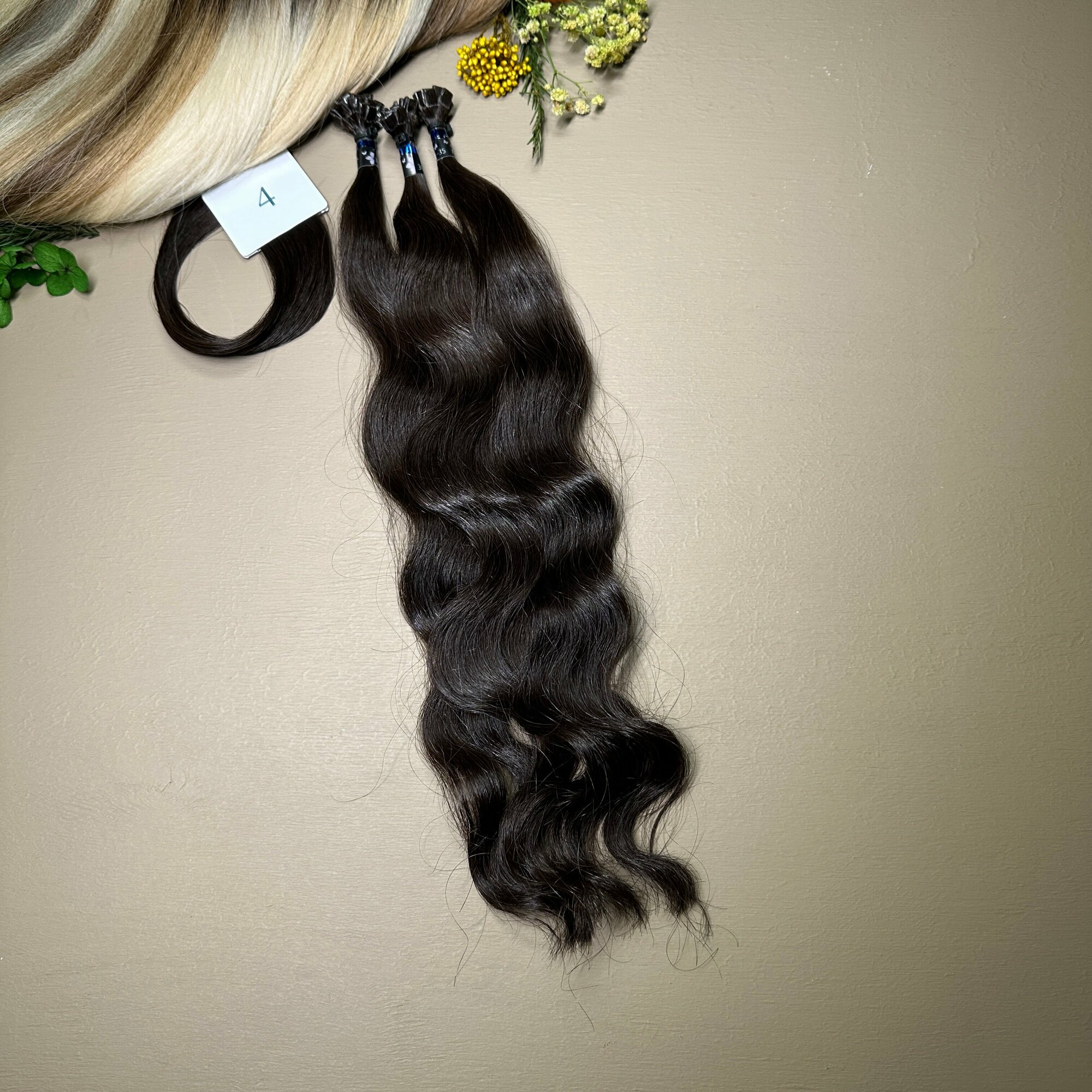 Волосы кудри славянские Belli Capelli на классической капсуле 30-35см №4 (25капсул)