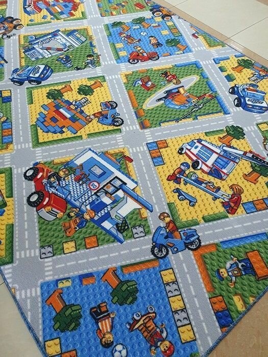 Детский ковер палас на пол в детскую 250х500 см ворс 3 мм 263029 KoverVDom