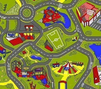 Детский ковер палас на пол в детскую 300х400 см ворс 3 мм 146583 KoverVDom