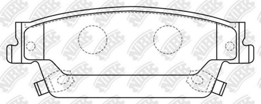NIBK PN0625 Колодки тормозные дисковые NiBK PN0625 CADILLAC: CTS; SRX