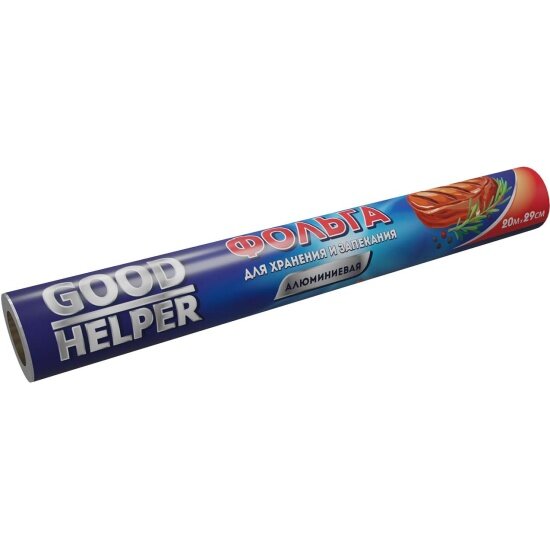 Фольга алюминиевая пищевая Goodhelper F 20-29, 9 мкм, 20м х 29см