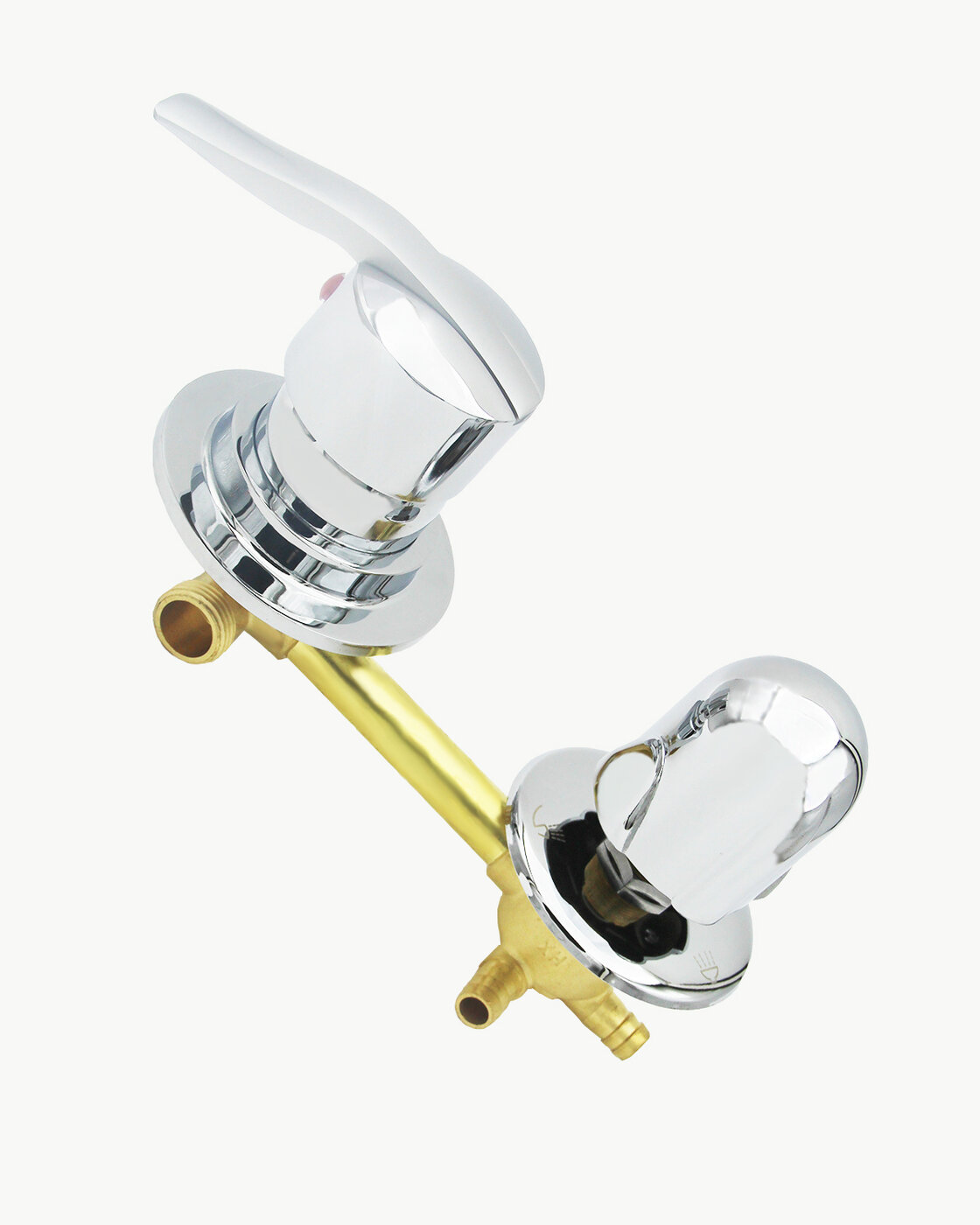 Смеситель для душевой кабины на 3 режима 120 мм под хомут