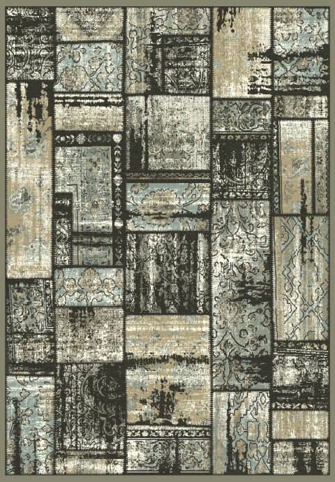 Ковер на пол в гостиную в спальню 65х110 см светлый бежевый лофт модерн ворс 6 мм 267553 KoverVDom