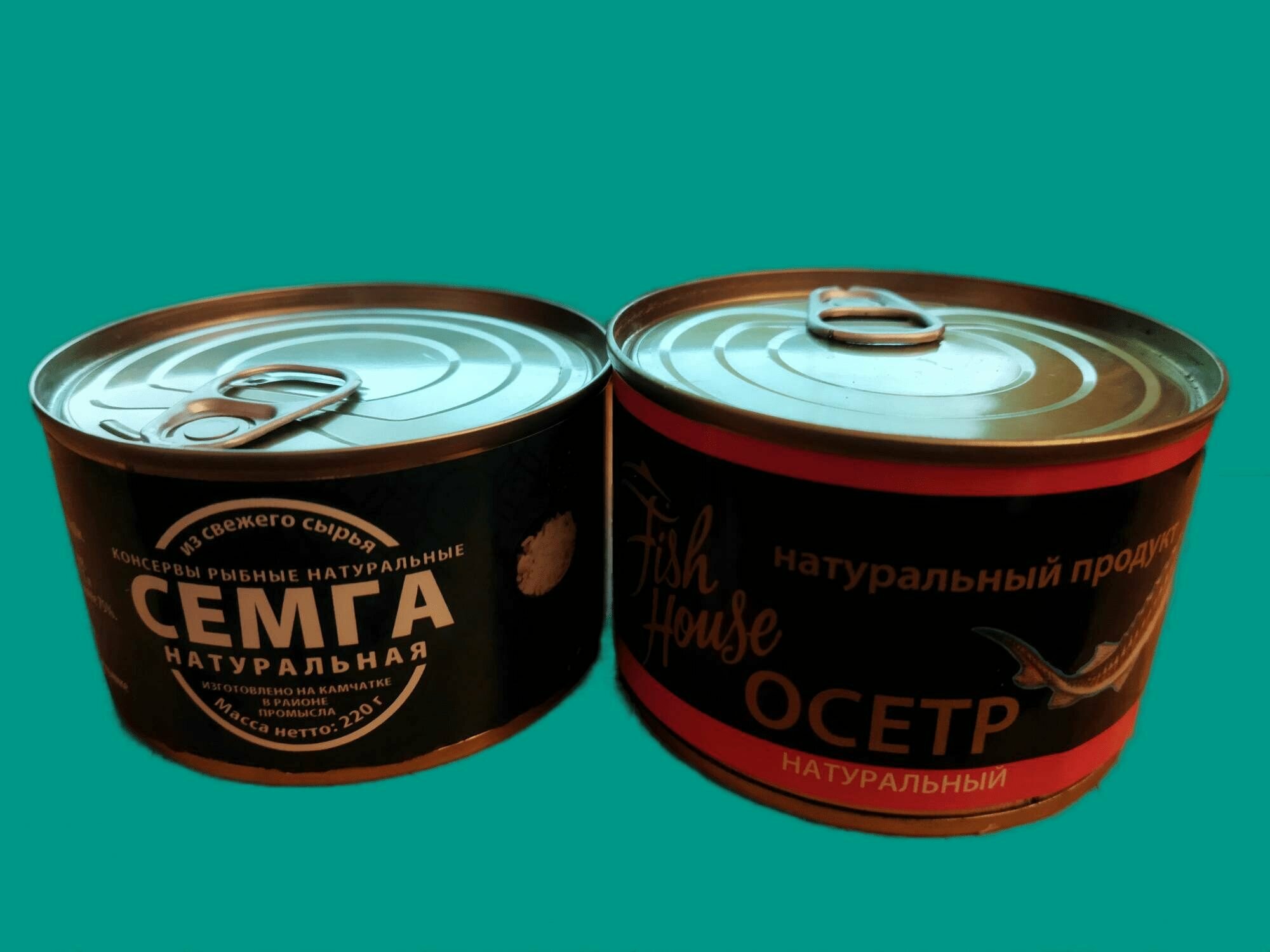 Рыбные консервы Набор для ухи: Осетр, Семга. УХА, ГОСТ, 465 грамм - 2 ...
