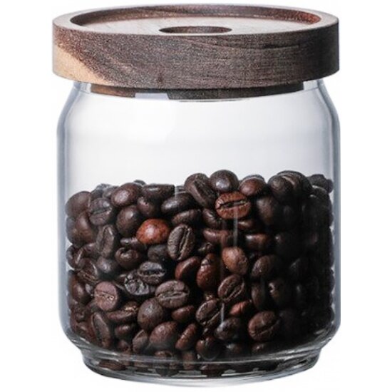 Банка для хранения Kimberly с деревянной крышкой из акации, 400 мл, 8981479