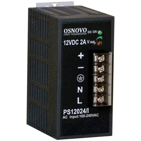 Промышленный блок питания. Osnovo DC12V, 2A (24W). PS-12024/I