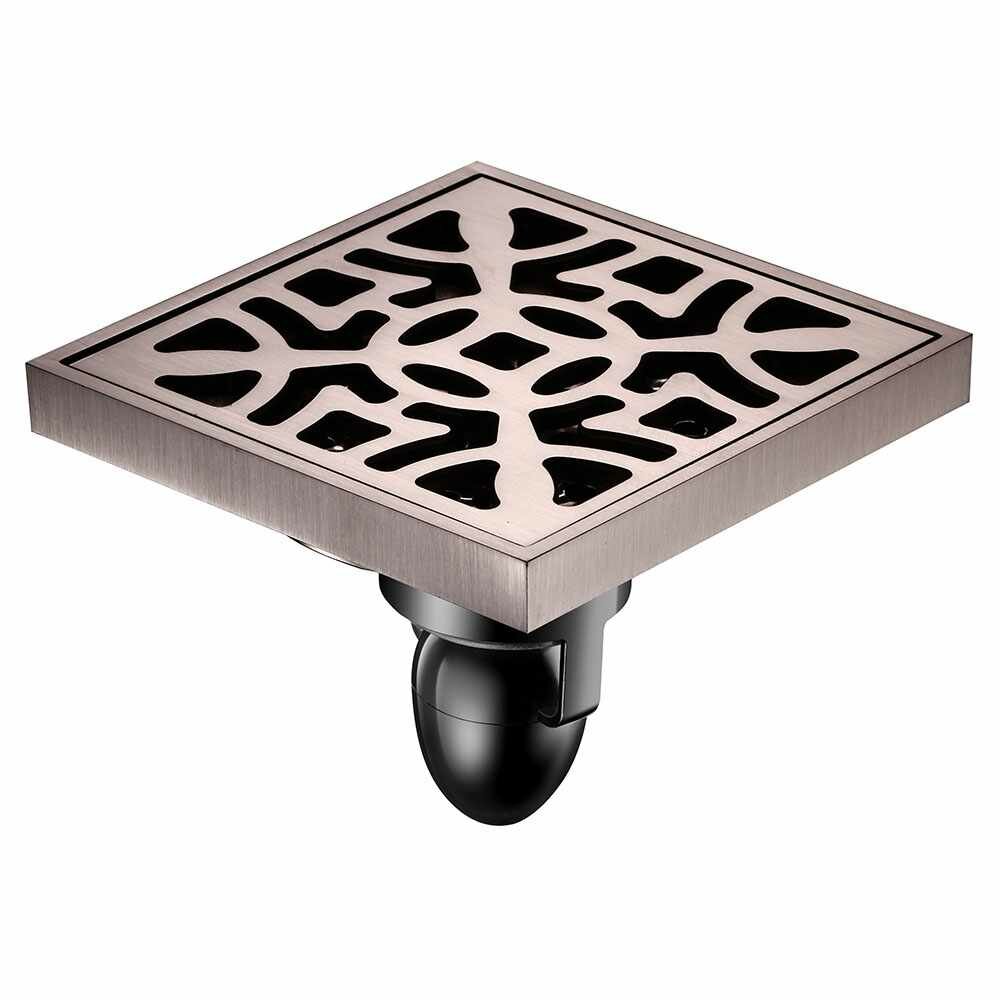 Душевой трап MAGdrain FC15Q5-N 100х100 мм сухой затвор 28 л/мин никель