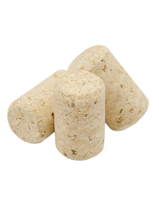 Пробка корковая диаметр 21 мм для винных бутылок (50 шт)