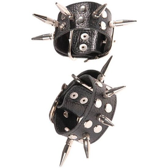 Наручники Sitabella с шипами, чёрные