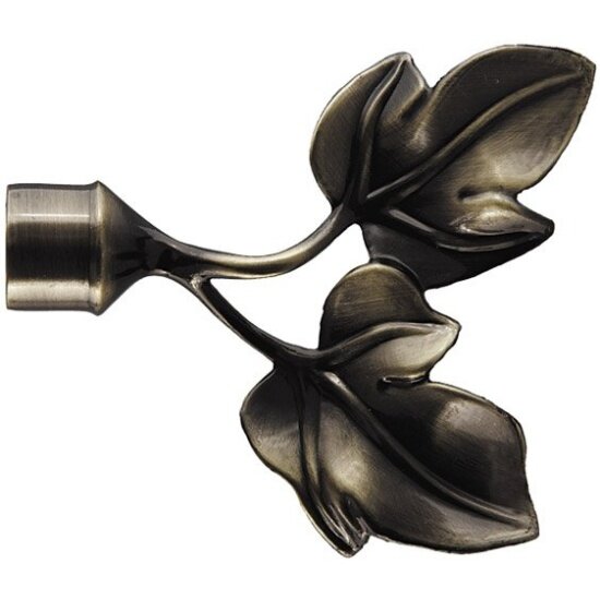 Наконечник для карнизов Arco Doro DDA Листочки, диаметр 16, золото антик, 2шт