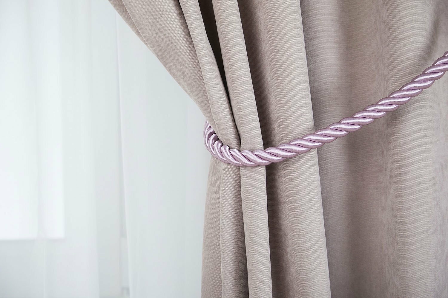 MICASA Eric Подхват-шнур для штор светло-сиреневый цвет, элегантный домашний декор
