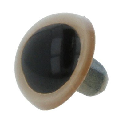 HobbyBe CRP-9 Глаза кристальные пришивные d 9 мм бежевые для игрушек животных и кукол