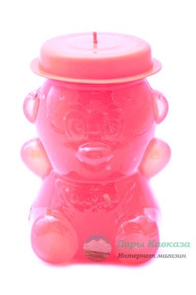 Мед с малиной мишка маленький 160гр