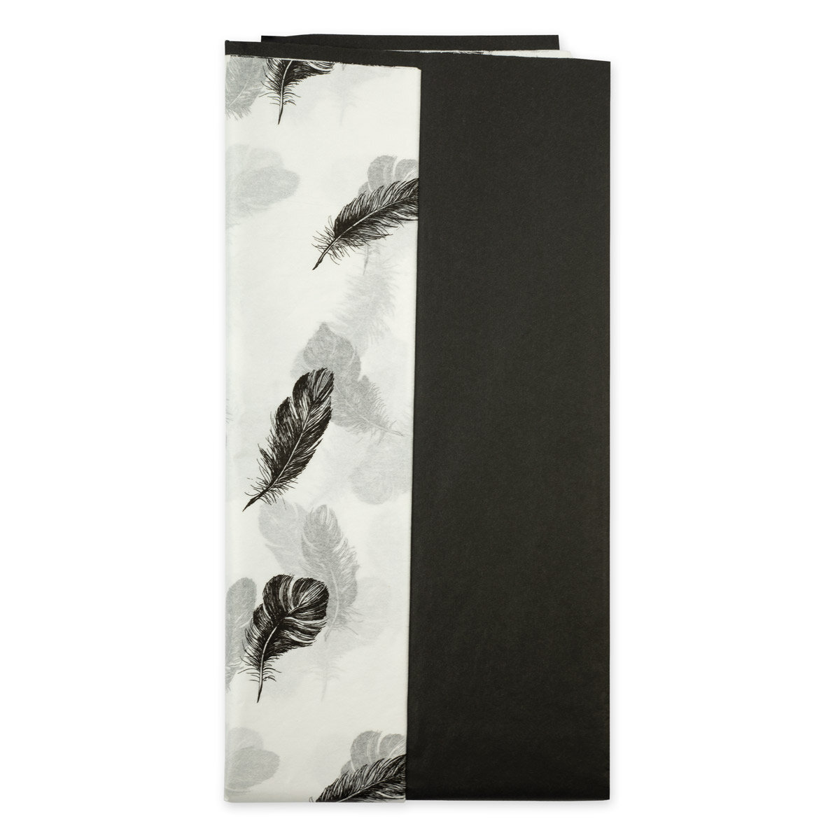 "Stilerra" PTA-02 Бумага "Тишью" 50 x 70 см 5 шт. 10 л. 02 перья/черный