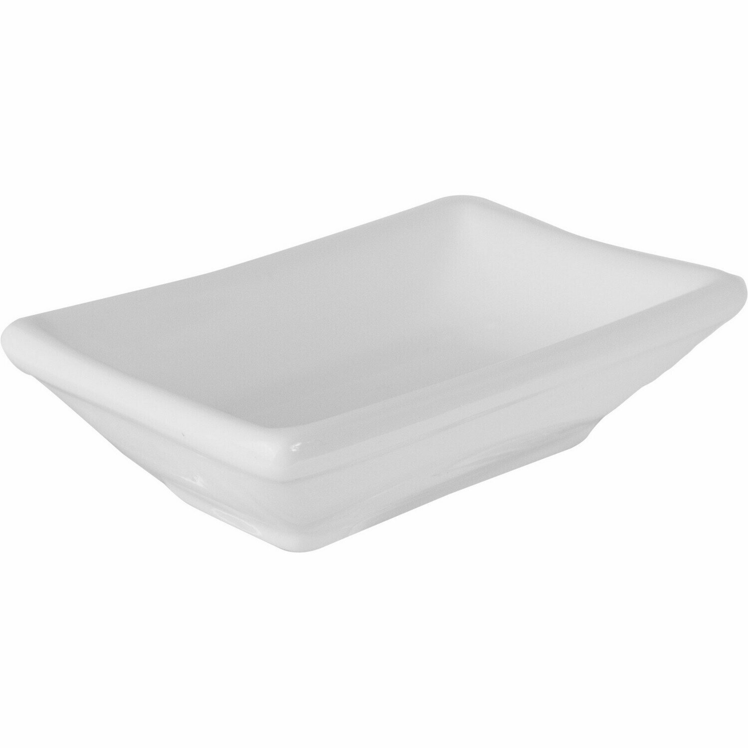 Соусник Kunstwerk прямоугольный 50мл, 90х65х25мм, фарфор, белый