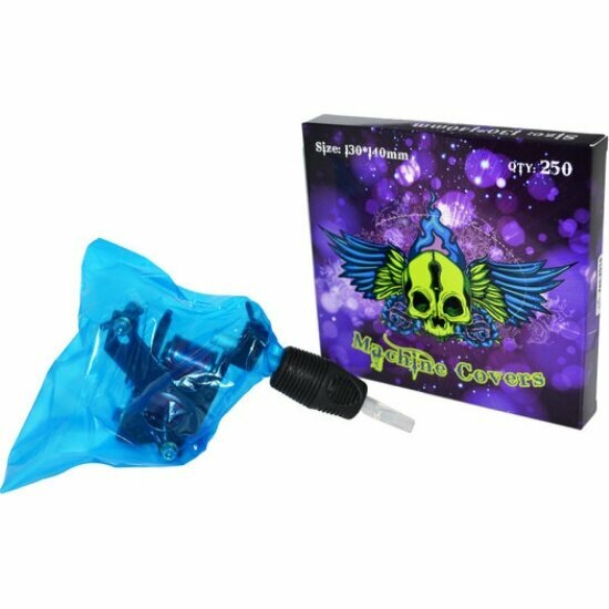 Барьерная защита на тату-машинку Ava Tattoo AVA ACS057 Blue (250 шт)