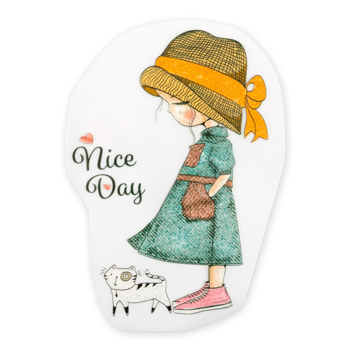 Gamma Термотрансфер M №01 1 шт M-014 Nice Day 9×13 см для одежды текстиль и декор одежды