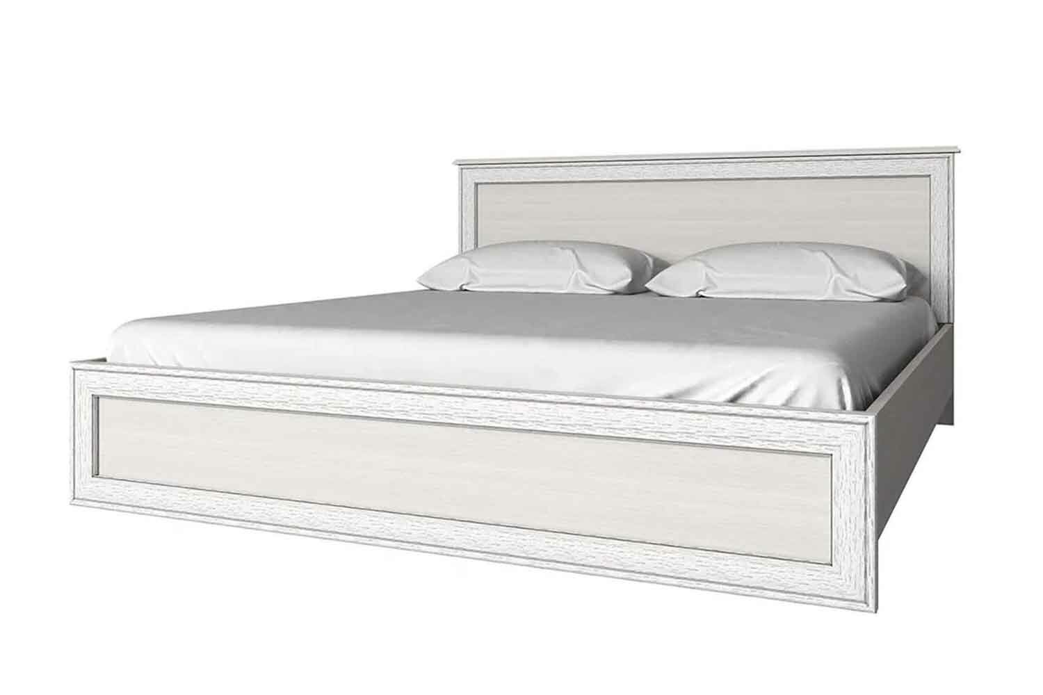 Кровать двуспальная Hoff Tiffany, 160х200 см, с подъемным механизмом и основанием, цвет вудлайн крем