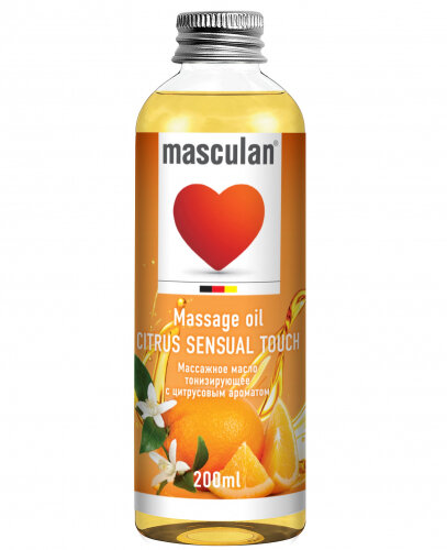 Масло массажное Masculan Маскулан тонизирующее с цитрусовым ароматом 200мл